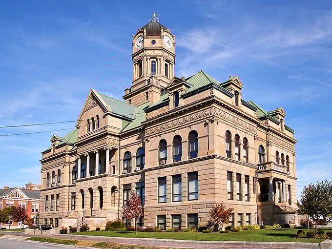 The Auglaize County Courthouse could double as a European palace. This sandstone beauty has been turning heads since the 1890s.