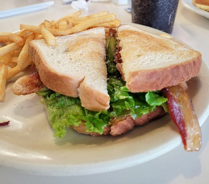 The BLT: where perfectly crisp bacon meets fresh lettuce in a sandwich so honest and straightforward it should run for office.