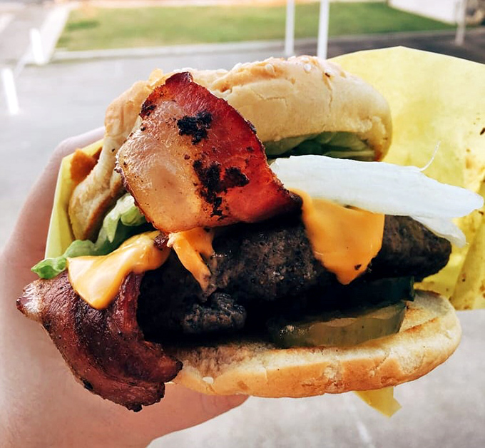 The bacon cheeseburger that makes you question why you ever bothered with those fancy $18 versions downtown. Simplicity, perfected.