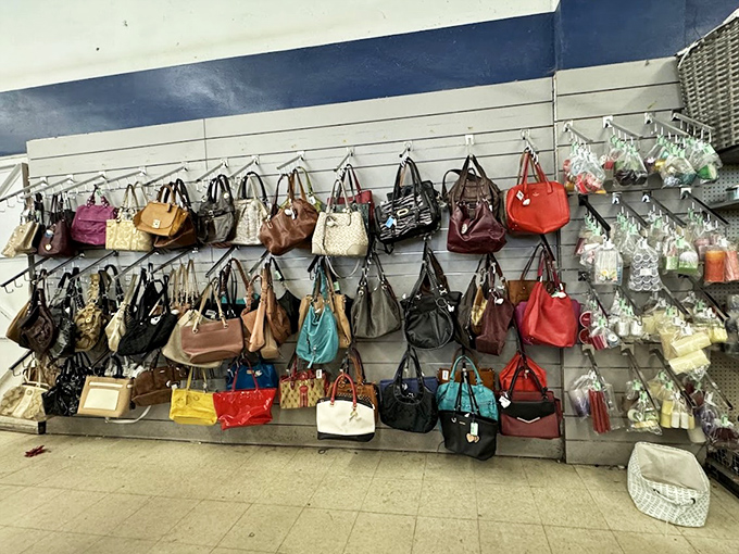 Handbag paradise for the accessory enthusiast! Designer dreams hang within reach, proving yesterday's luxury can be today's affordable statement piece.