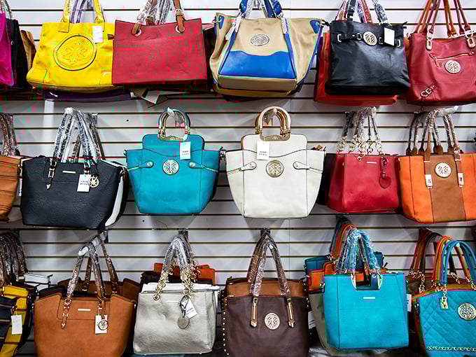 Handbag heaven for the fashion-conscious bargain hunter. More colors than a tropical sunset and enough styles to match any outfit.