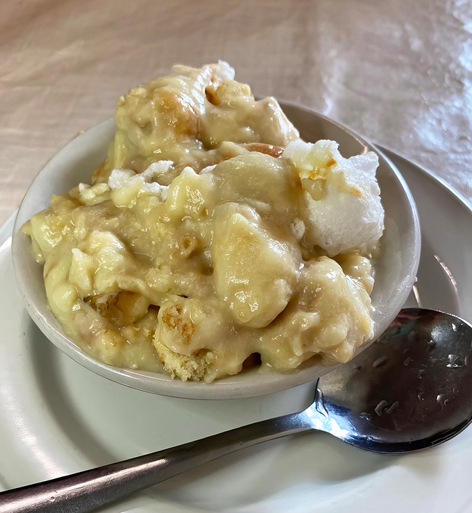 Banana pudding that makes you question why anyone bothers with fancy desserts when this creamy, vanilla-kissed Southern classic exists in the world.