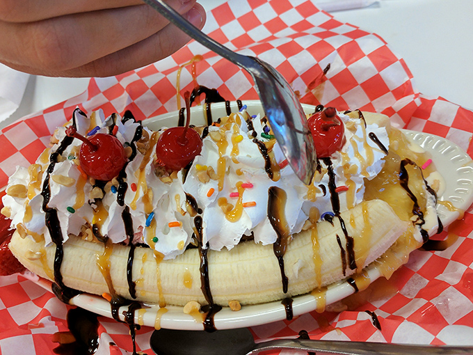 The banana split that launched a thousand diets—and was worth every delicious moment of post-dessert guilt.