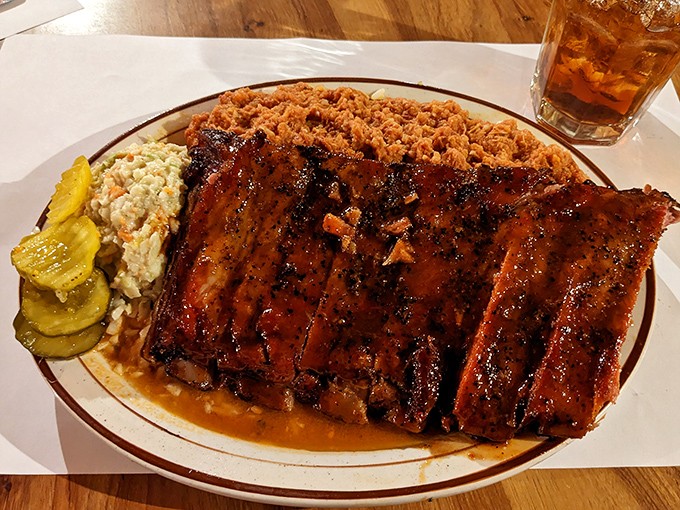 Ribs that make you want to cancel all afternoon appointments. That bark! That smoke ring! That perfect sauce-to-meat ratio!