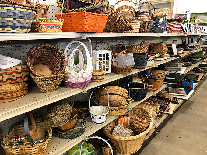 Basket heaven! From picnic-ready to purely decorative, this woven wonderland offers solutions to problems you didn't know you had.