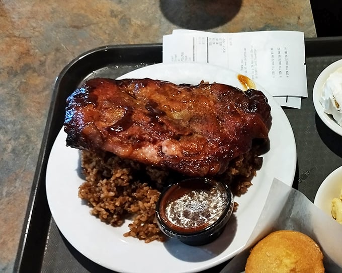 This BBQ pork chop isn't just dinner&mdash;it's what happens when smoke, fire, and pork achieve perfect harmony on a plate.