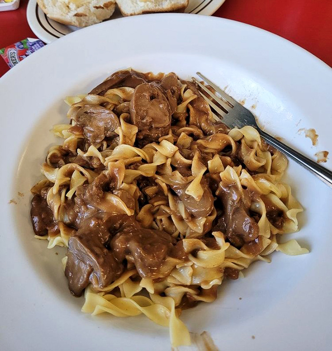 Beef stroganoff that would make your grandmother both jealous and proud. Those tender chunks of beef swimming in rich gravy demand to be savored.