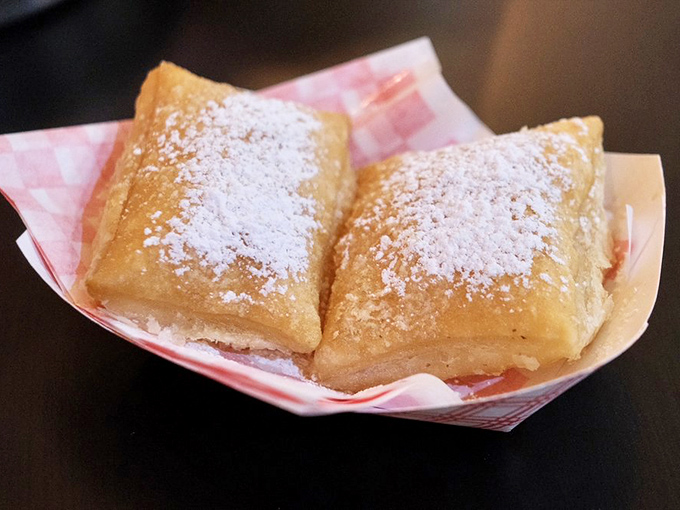 These beignets look like they graduated from the School of Powdered Sugar Dreams. Pillowy perfection that would make New Orleans proud.