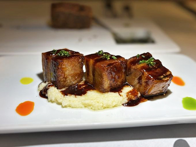 These pork belly cubes aren't just glazed&mdash;they're jewels of caramelization that would make any carnivore weak at the knees.