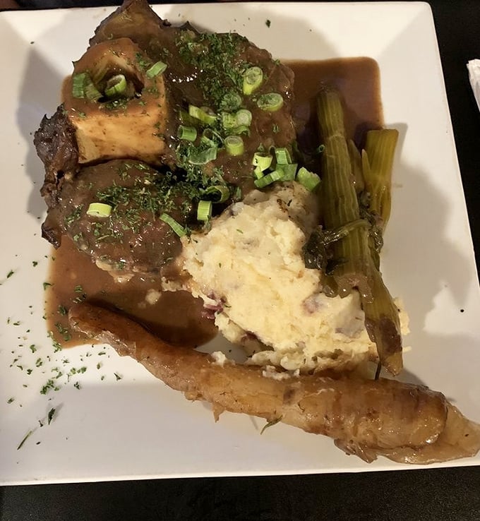 This isn't just dinner; it's a masterpiece of slow-cooked perfection where meat, potatoes, and gravy perform a symphony on your plate.