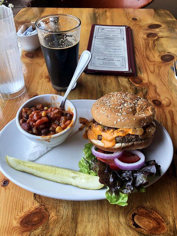 The veggie burger that's converted more Wyoming cowboys than Sunday sermons, complete with all the fixings and zero regrets.