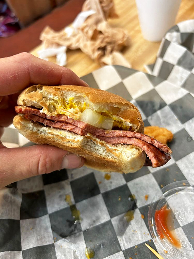 That's not just bologna&mdash;it's childhood memories on grilled bread with sweet onion and pickle chips playing backup.
