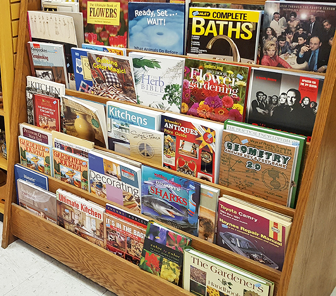 The DIY section's greatest hits album &ndash; where your next home project inspiration sits between shark facts and Toyota repair manuals.