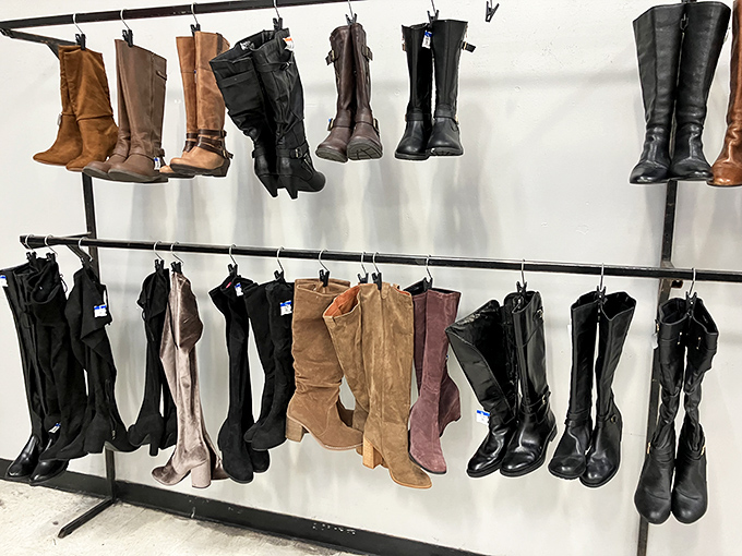 Boot heaven for the Texas soul. From barely-worn designer finds to well-loved cowboy classics, your next favorite footwear is hanging somewhere in this lineup.
