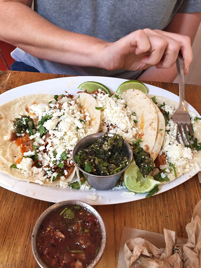 Tacos that tell a story of slow-cooked perfection, with each bite offering a different chapter of flavor.