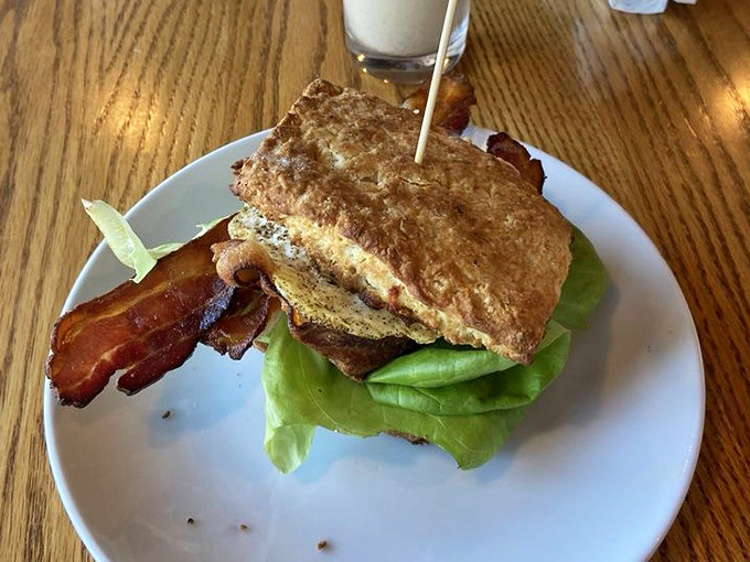 A breakfast sandwich that understands the assignment&mdash;hearty enough for farmers, sophisticated enough for city folk, delicious enough for everyone.