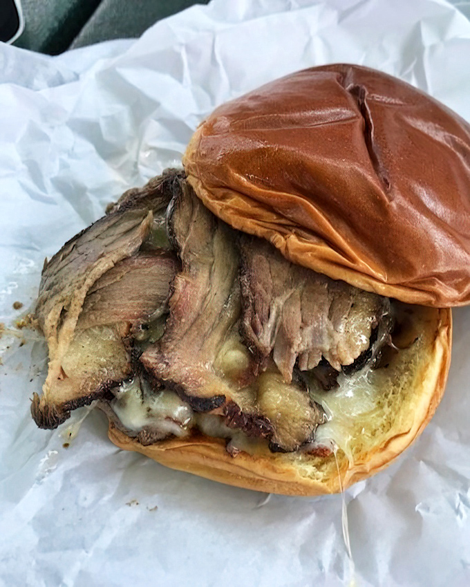 When a brisket burger gets this gloriously messy, you know someone's doing something wonderfully right in that kitchen.