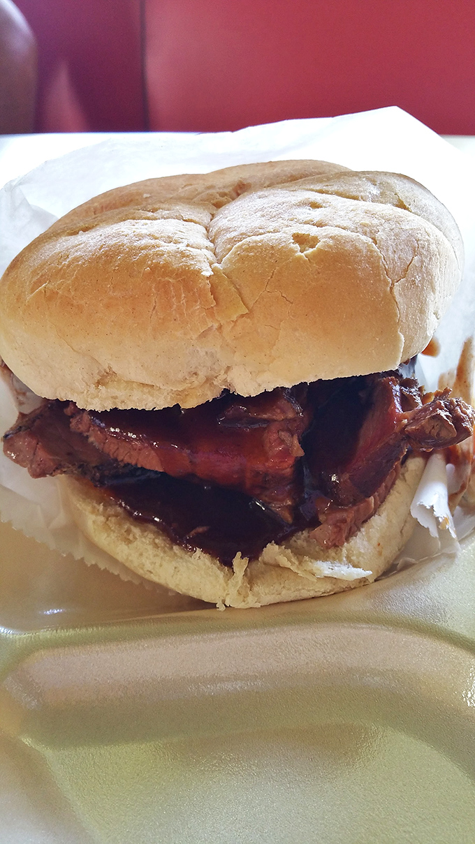 The brisket sandwich doesn't need to show off&mdash;it knows exactly how good it is. That bark! That smoke ring!