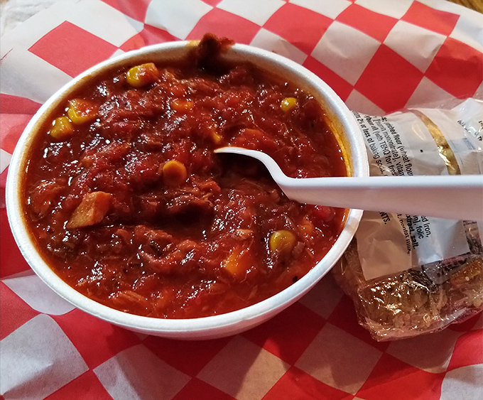 Brunswick stew that looks like it could tell stories. Each spoonful is a chapter in Southern comfort food's greatest hits.