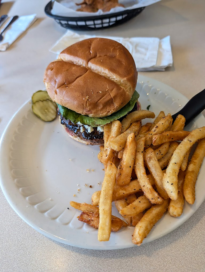 A burger that doesn't need gimmicks or a PR team&mdash;just quality ingredients and proper execution. The fries aren't bad company either.