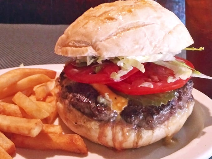 A burger that doesn't need fancy aioli or artisanal buns to impress&mdash;just honest ingredients stacked with the confidence of something that knows exactly what it is.