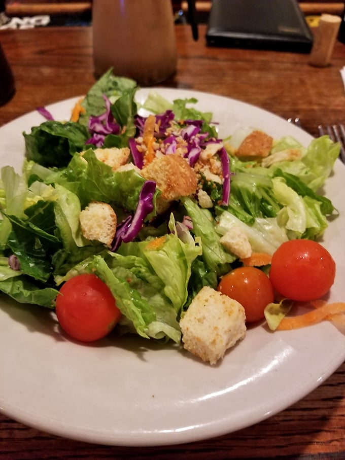 Even Caesar would approve of this fresh, crisp salad with cherry tomatoes and croutons that actually have flavor.