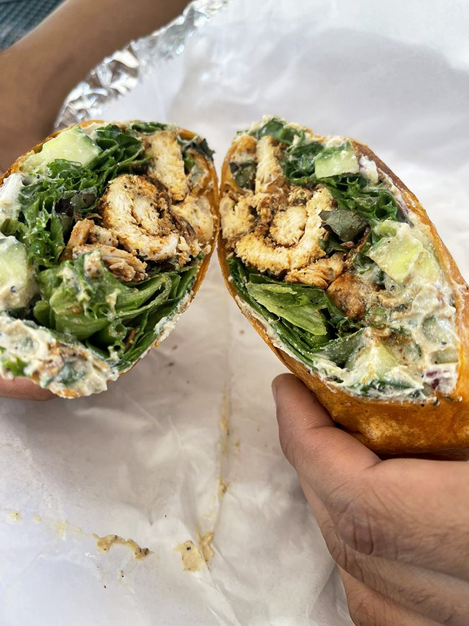 This wrap isn't just lunch&mdash;it's a masterclass in how to make chicken, greens, and creamy dressing play together like the Beatles in their prime.