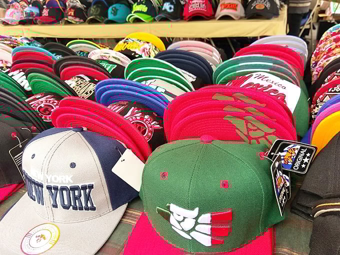 Hat heaven for the indecisive shopper. Whether you're a Yankees fan or proudly repping Mexico, your head's perfect match awaits.