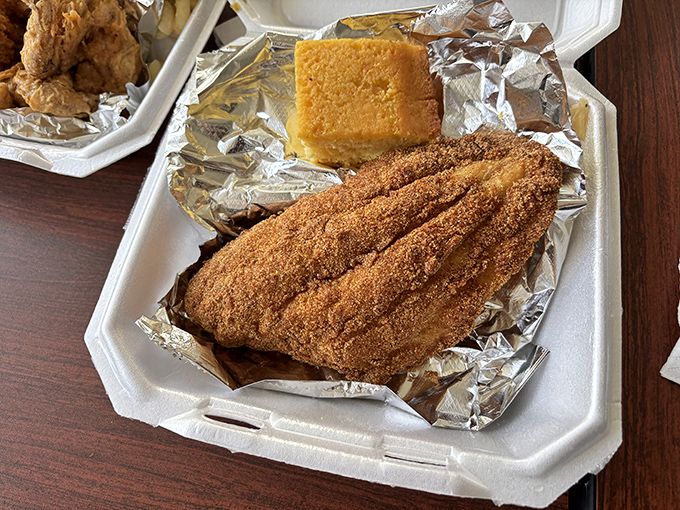 Catfish with a cornmeal crust so perfect, you'll wonder why anyone prepares it any other way.