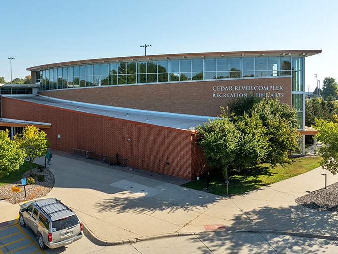 The Cedar River Complex isn't just a building&mdash;it's Osage's community living room, where fitness meets fine arts without big-city membership fees.