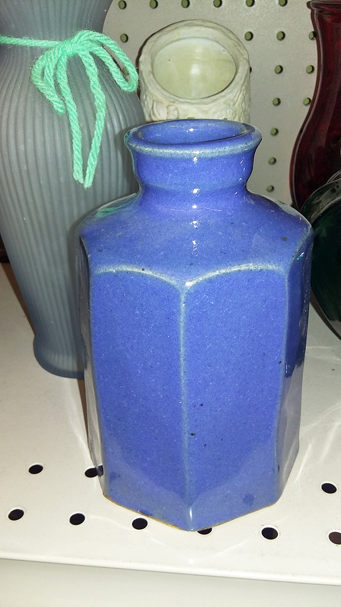 This cobalt blue vase isn't just a container; it's your next dinner party conversation starter. "Oh this? Just a little something I discovered..."