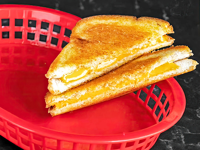 The humble grilled cheese&mdash;proof that sometimes the simplest pleasures are the most profound. Crispy outside, molten inside, happiness throughout.