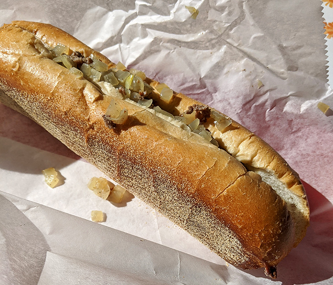 A proper cheesesteak should be simple yet sublime &ndash; tender meat, melty cheese, and a roll that's both sturdy and yielding, just like this beauty.