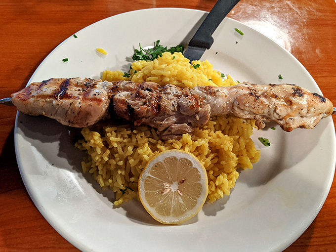 A kebab that demands to be photographed before eaten&mdash;though you'll only have about three seconds before temptation wins.