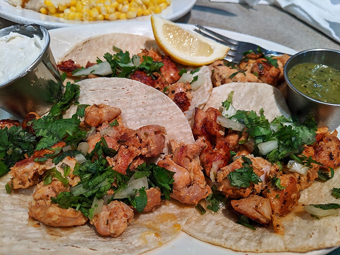 Who knew a diner could nail street tacos? These cilantro-topped beauties prove 7th Avenue doesn't just do American classics&mdash;it crosses borders deliciously.