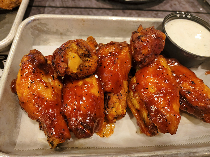 These wings aren't just glazed&mdash;they're dressed for the most important flavor party of your life. The dipping sauce is merely a bonus.