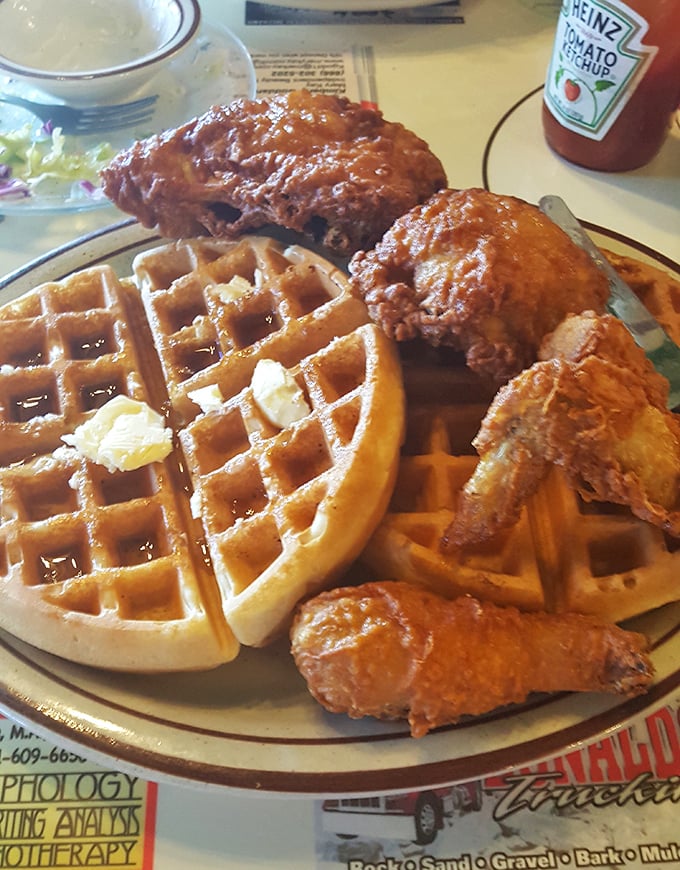 Chicken and waffles: the food equivalent of a country song&mdash;simple, satisfying, and somehow both sweet and savory. A plate that proves opposites really do attract.