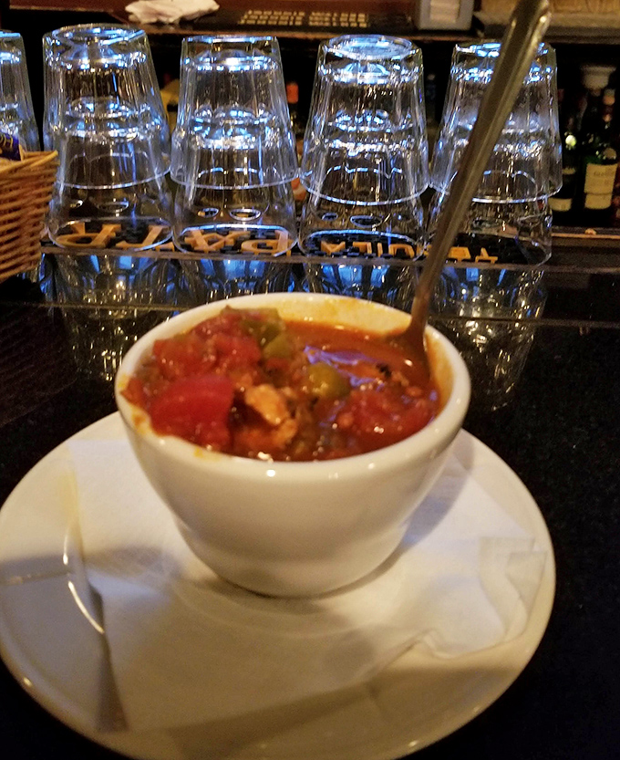 A hearty chili that doesn't need to shout about its credentials&mdash;chunky, savory, and exactly what Lake Erie winters were invented for.