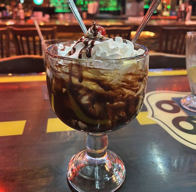 When a dessert looks this good, suddenly that "no room for dessert" claim goes right out the window. Chocolate decadence worth every calorie.