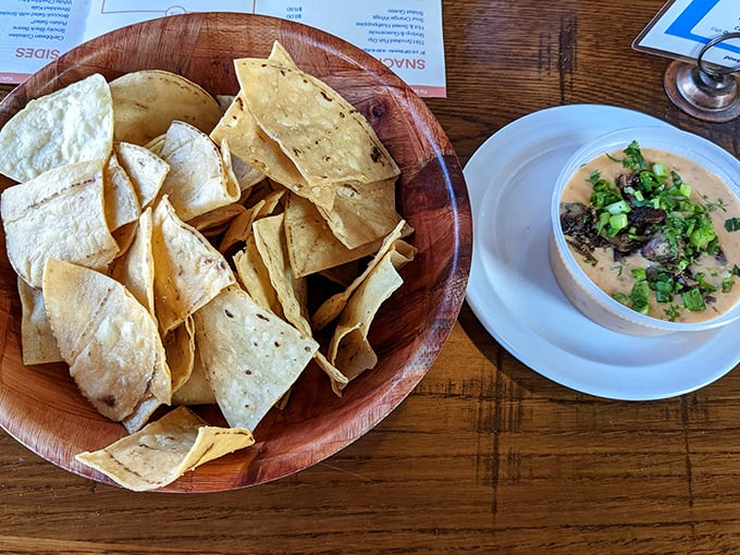 Chorizo queso that bridges cultures and satisfies souls. Those chips are about to embark on a delicious destiny.