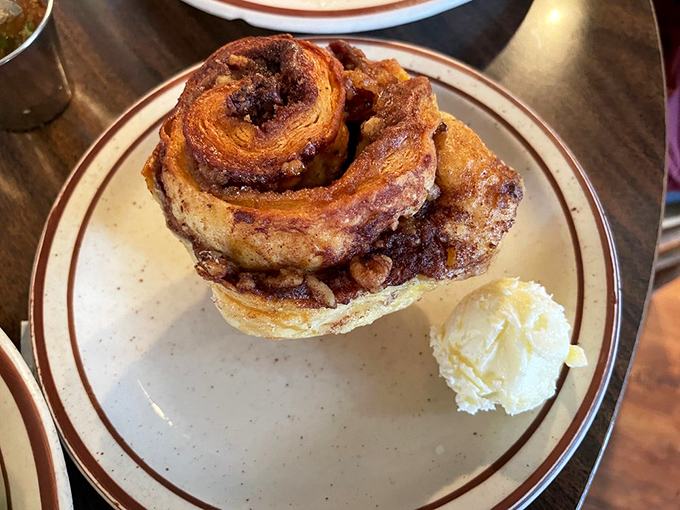 Not just any cinnamon roll&mdash;this is the "I'll-start-my-diet-tomorrow" cinnamon roll, with butter melting into every magnificent spiral.