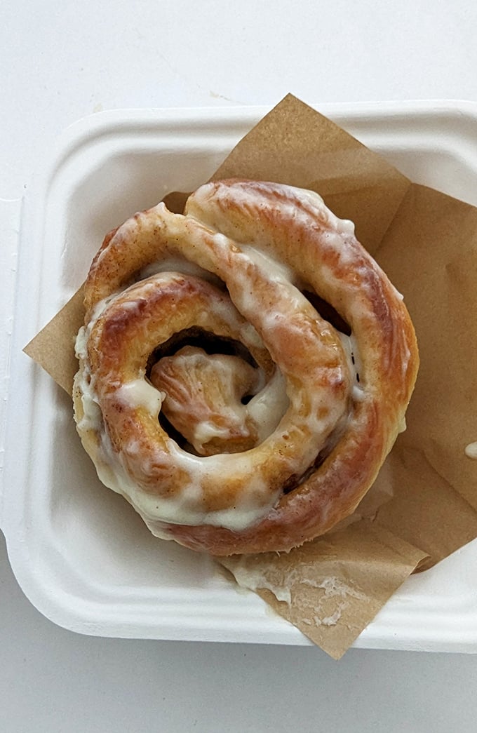 The OG Cinna-Bun isn't just a pastry, it's a spiral-shaped argument against diet culture. Worth every glorious calorie. 