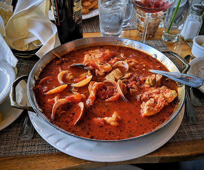 This cioppino isn't just soup&mdash;it's a seafood neighborhood where clams, fish, and shrimp throw the best block party in your mouth.