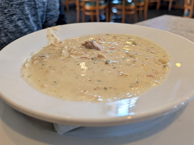 Clam chowder thick enough to stand a spoon in &ndash; the way the seafood gods intended. New England might be jealous, but Wisconsin knows comfort.