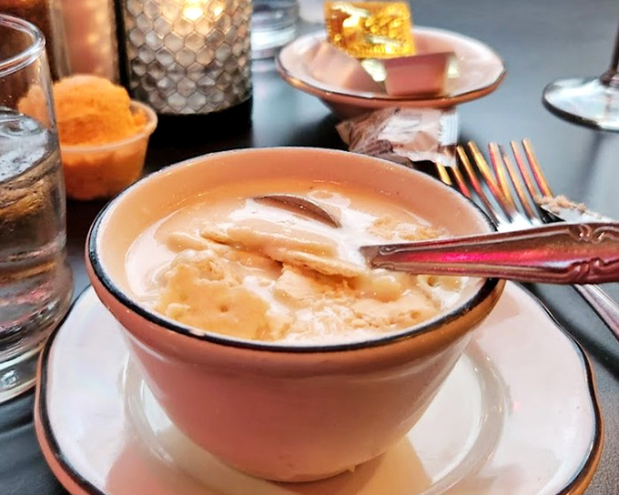 Creamy clam chowder that makes you wonder why anyone would ever live more than an hour's drive from this bowl of comfort.