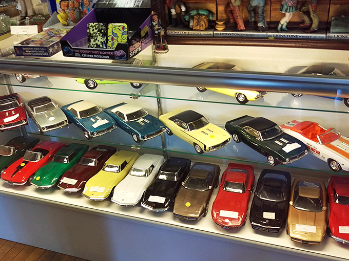 A rainbow fleet of miniature cars that would make any collector's heart race &ndash; each tiny vehicle carrying a full-size load of nostalgia.