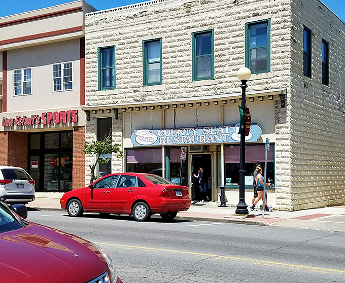 County Seat Restaurant promises the kind of meal where calories don't count because you're "on vacation," even if you're just 30 minutes from home.
