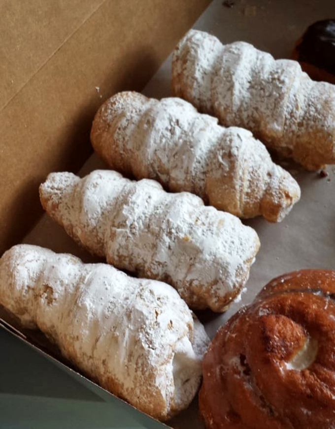 Powdered sugar blizzards never looked so appealing – these cream horns are what happens when pastry chefs decide to show off while making your day infinitely better.
