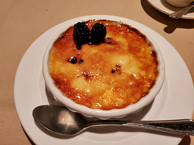 The cr&egrave;me br&ucirc;l&eacute;e's perfectly torched sugar crust makes that satisfying crack that's music to dessert lovers' ears&mdash;nature's most perfect percussion instrument.
