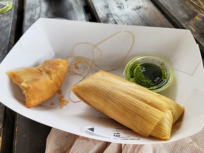 A proper tamale wrapped like a present, because that's exactly what it is &ndash; a gift to your mouth.